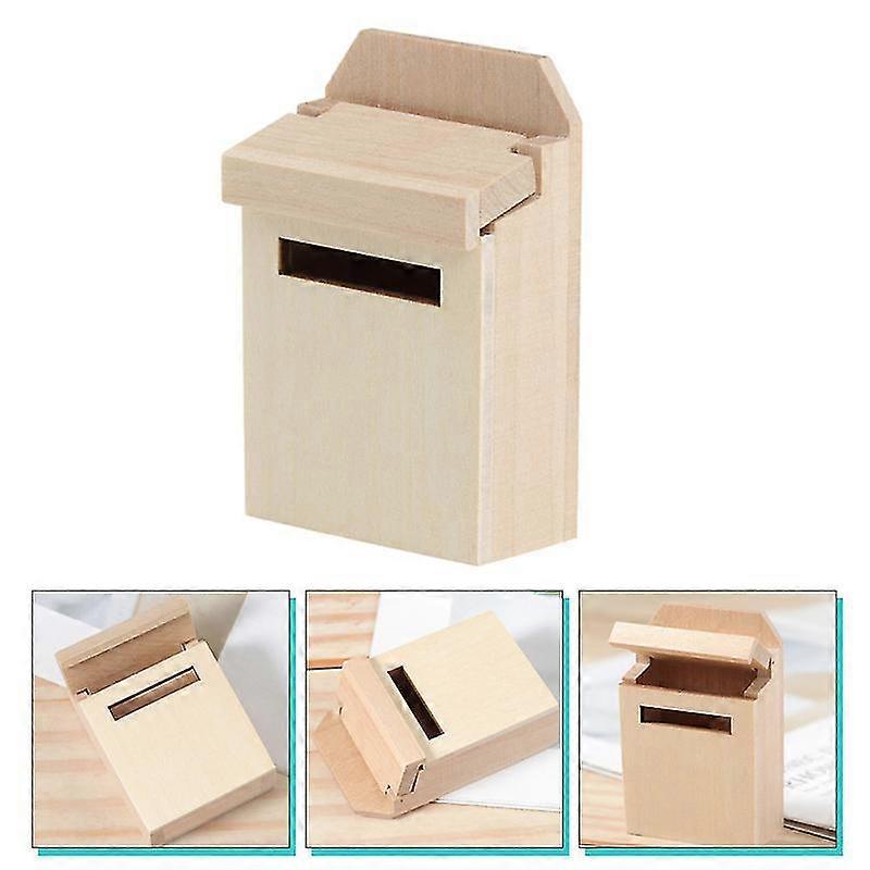 Mini House Mailbox Wooden Mini Furniture Model Lovely Mini House Supply ...