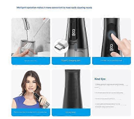 Electric Oral Irrigator Rechargeable Smart Oral Flosser Portable Smart ...