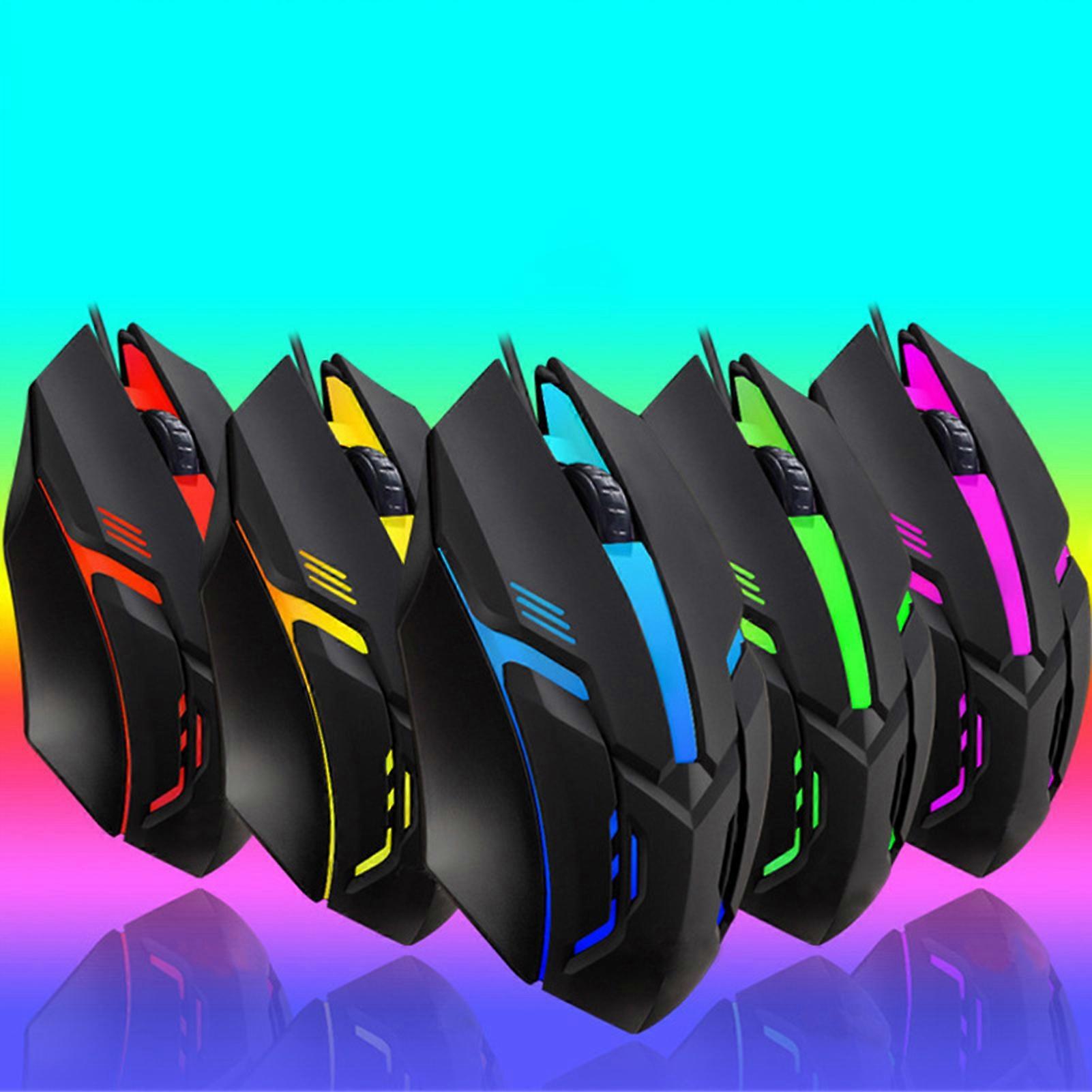 C3 Wired Mouse Ergonomic Luminous Anti-slip Quick Response Comfortable ...