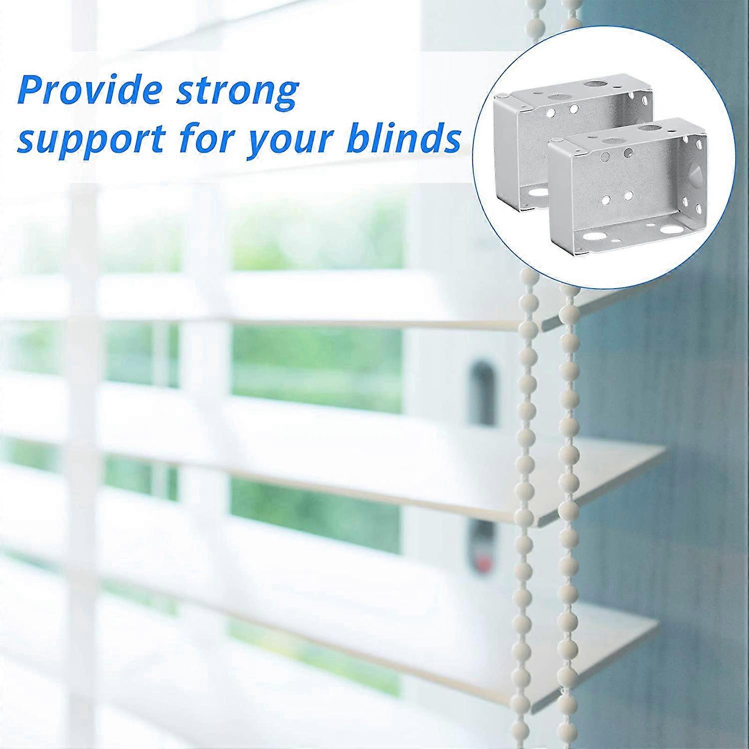 4 Pieces Blind Brackets 2 Inch Low Profile Box Mounting Bracket for ...