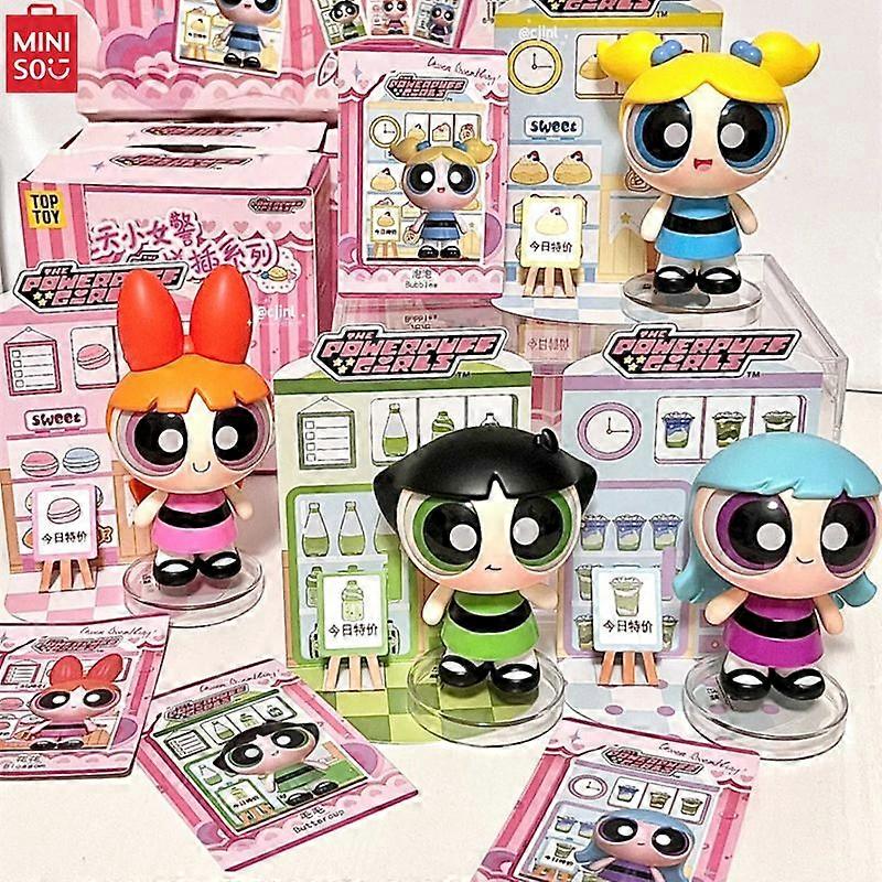 GaiBoSi MINISO Blind Box The Powerpuff Girls Season Plug-in Model ...