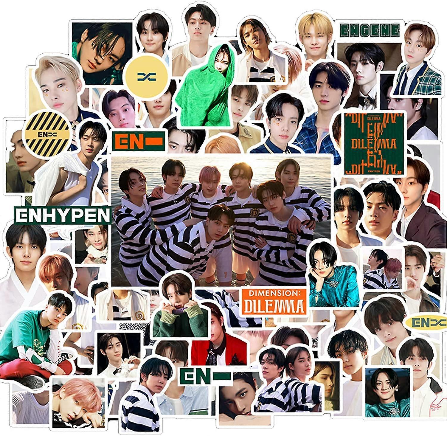 100pcs ENHYPEN Stickers Pack Dimension: Dilemma Album Stickers ENHYPEN ...