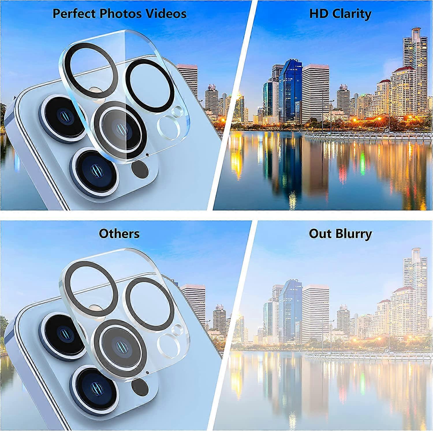 3 Pieces Back Camera Protector Compatible with iPhone 13 Pro/13 Pro Max ...