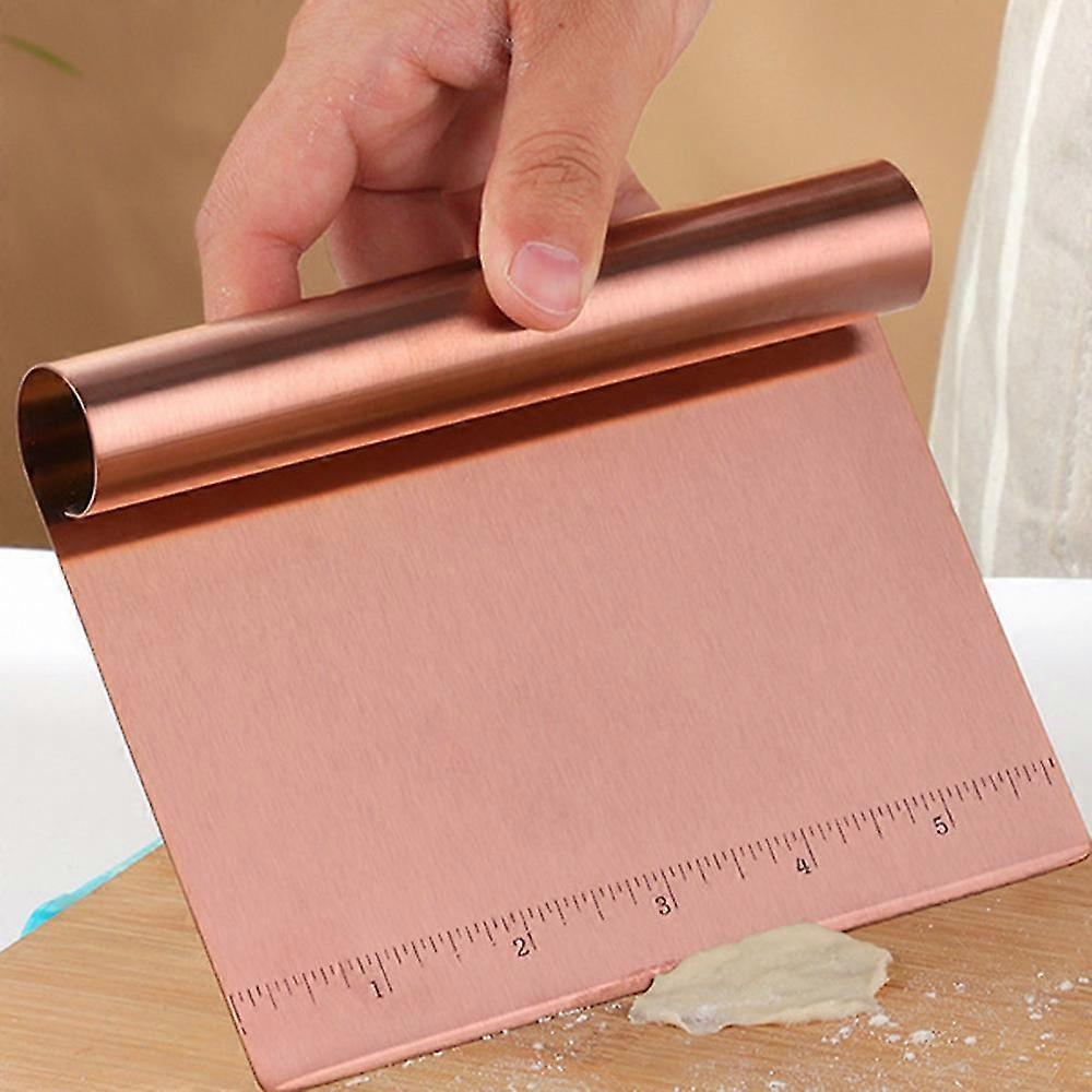 2pcs Bread Scrapers Stainless Steel Pizza Dough Scraper(gold) | Fruugo UK
