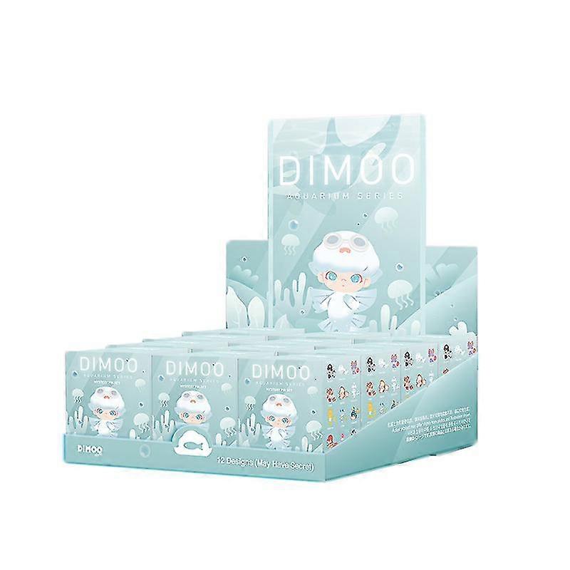 Pop Mart Whole Box Dimoo Aquarium Series Badge Blind Box Collectible C ...
