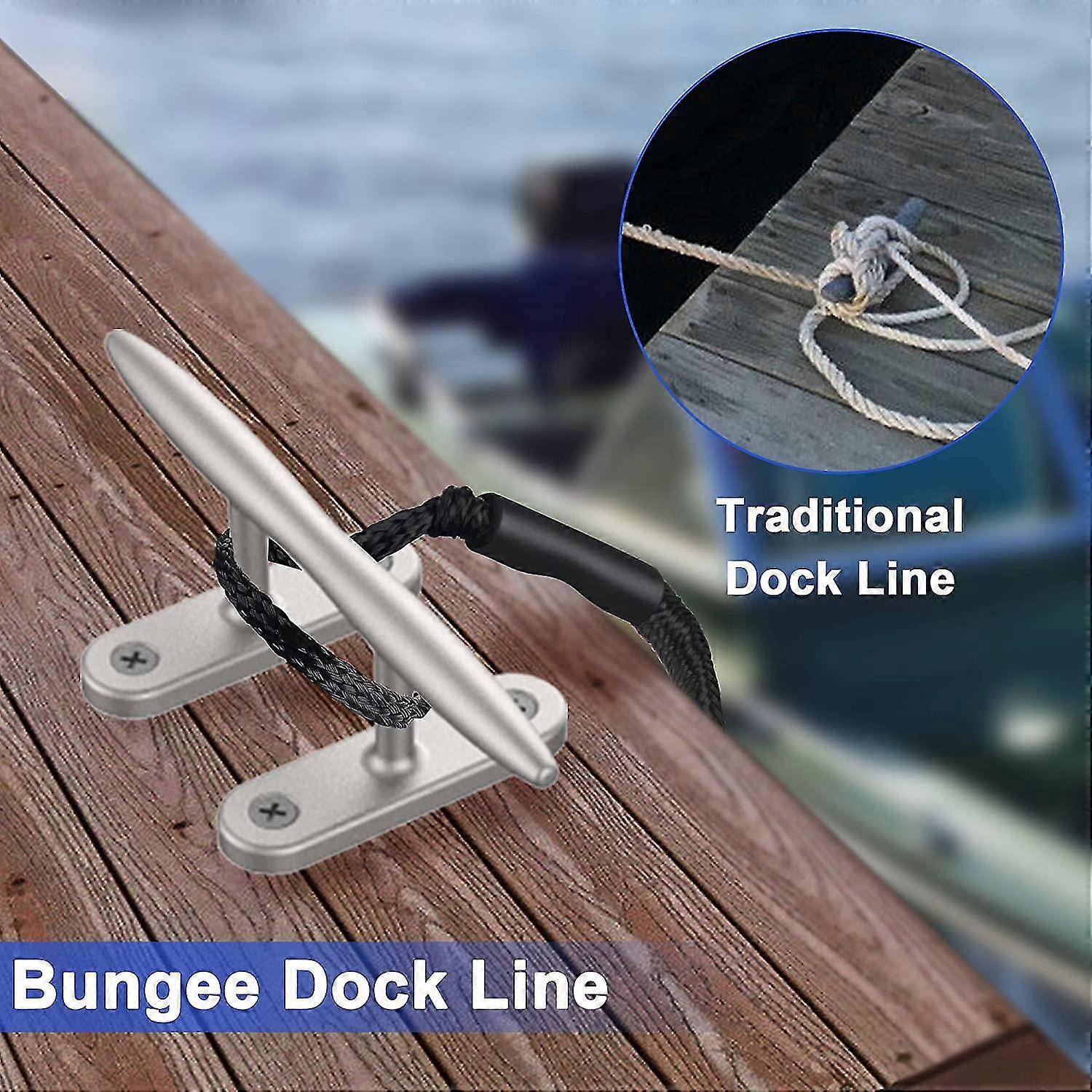 Boat Dock Line 2 Pieces Bungee Cord Mooring Boat Lanyard Mooring Strap ...