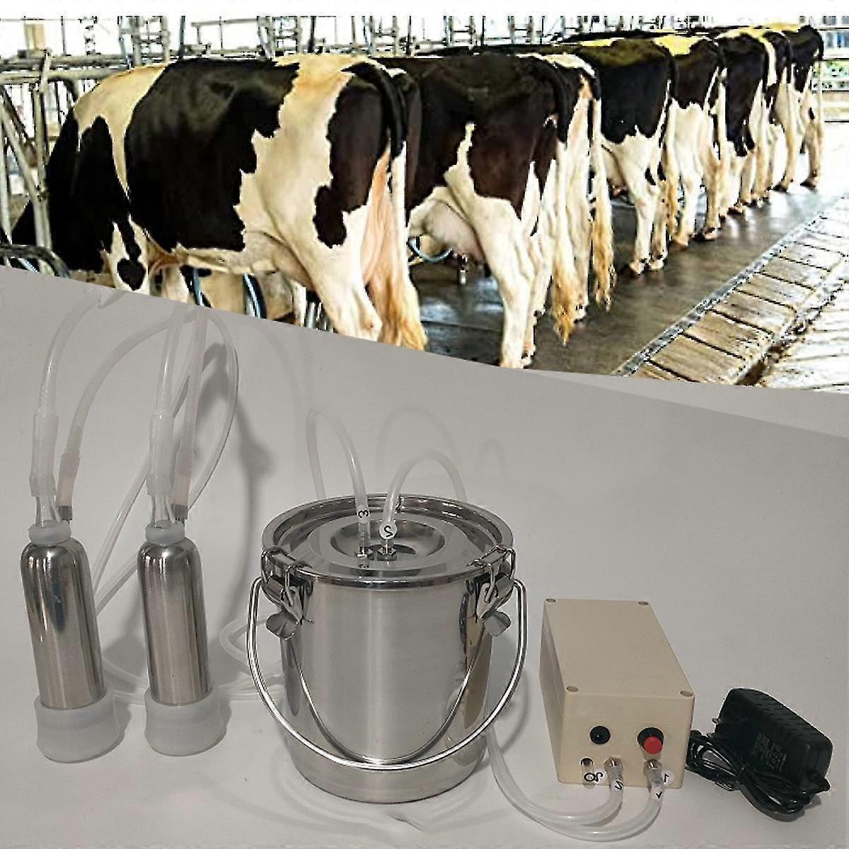 Electric Milker 5 Liter Electric Vacuum Pump Goat Milking Machine 304 ...