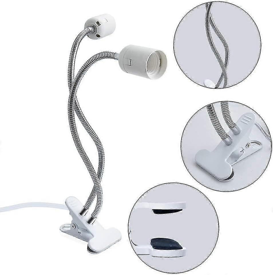 Clip Lamp Holder E27, Clamp Holder With 2 Sockets, With Double On/off ...