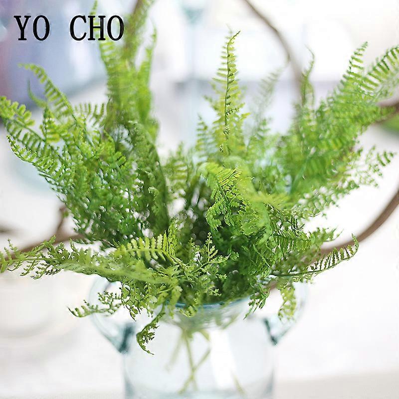YO CHO PE Simulation Fern Grass Green Plants Artificial Fern Green ...
