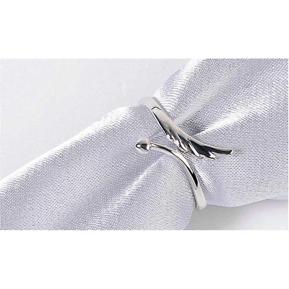 Ring Bands Women Adjustable Lady Silver Ring Wing Shape Ring Women ...
