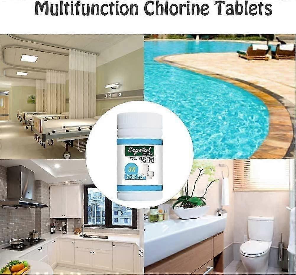 2Pcs Chlorine Tablets for Swimming Pool,Chlorine Tablets,Chlorine ...
