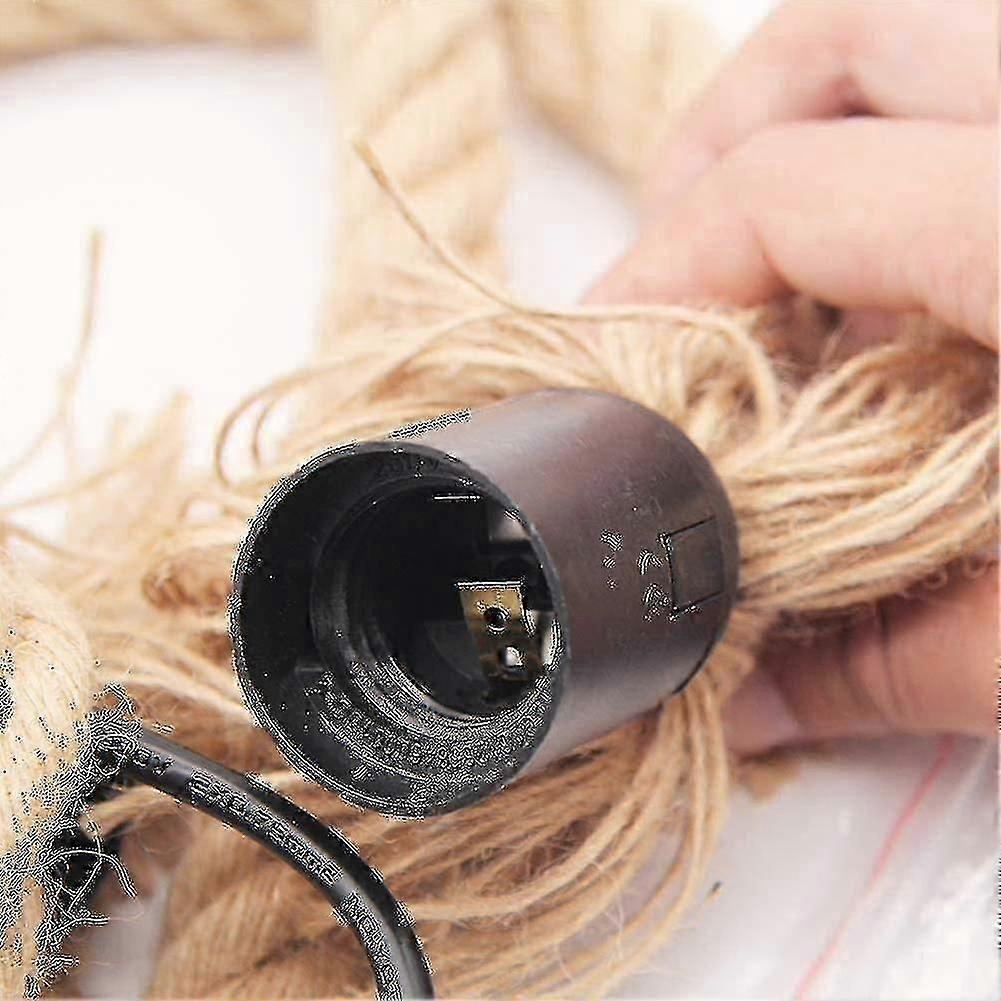 Pendant Light Vintage Hemp Rope, Mq Chandelier Pendant Light Single ...