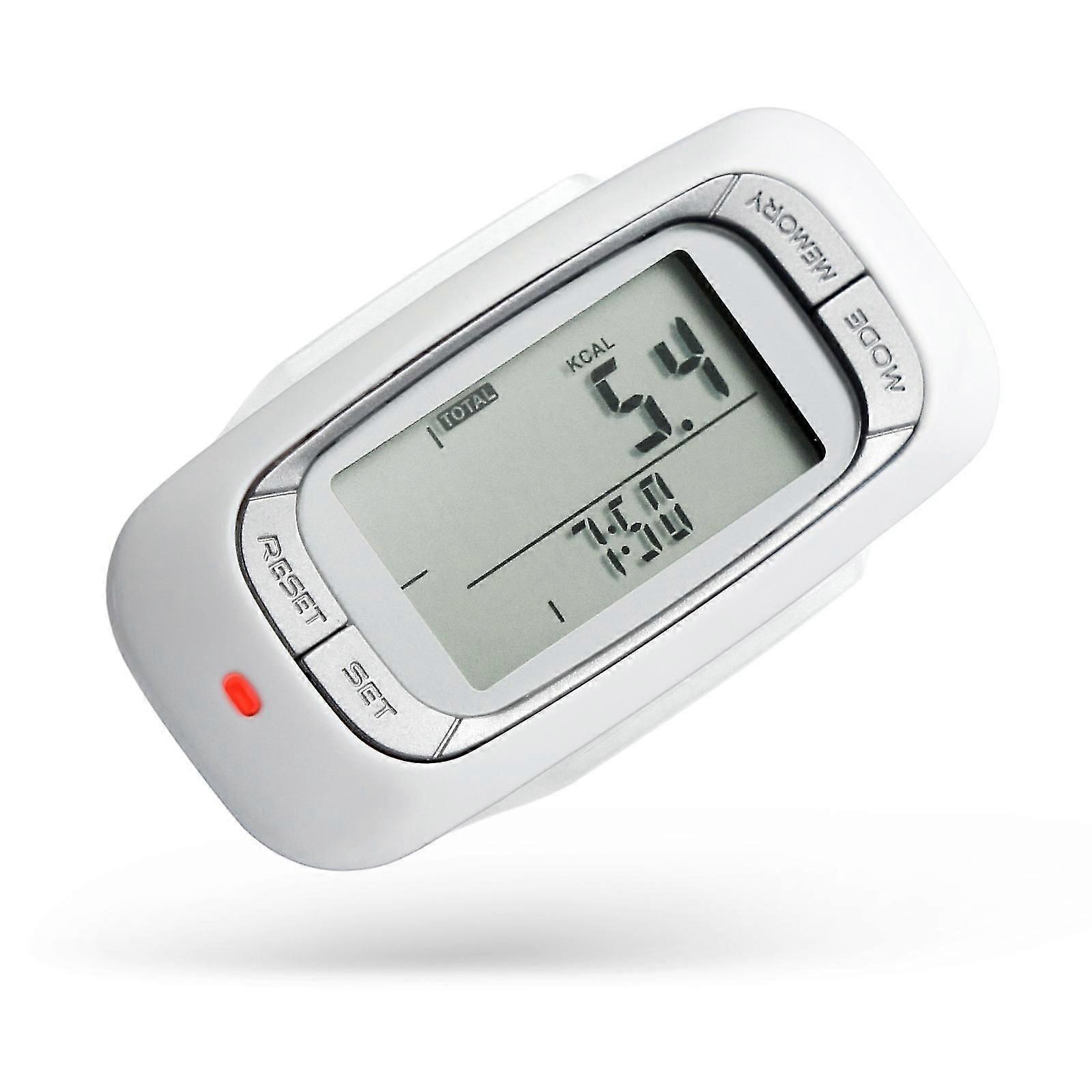 3D Pedometer with Clip & Strap: Step/Distance/Calorie Tracker, 30-Day ...