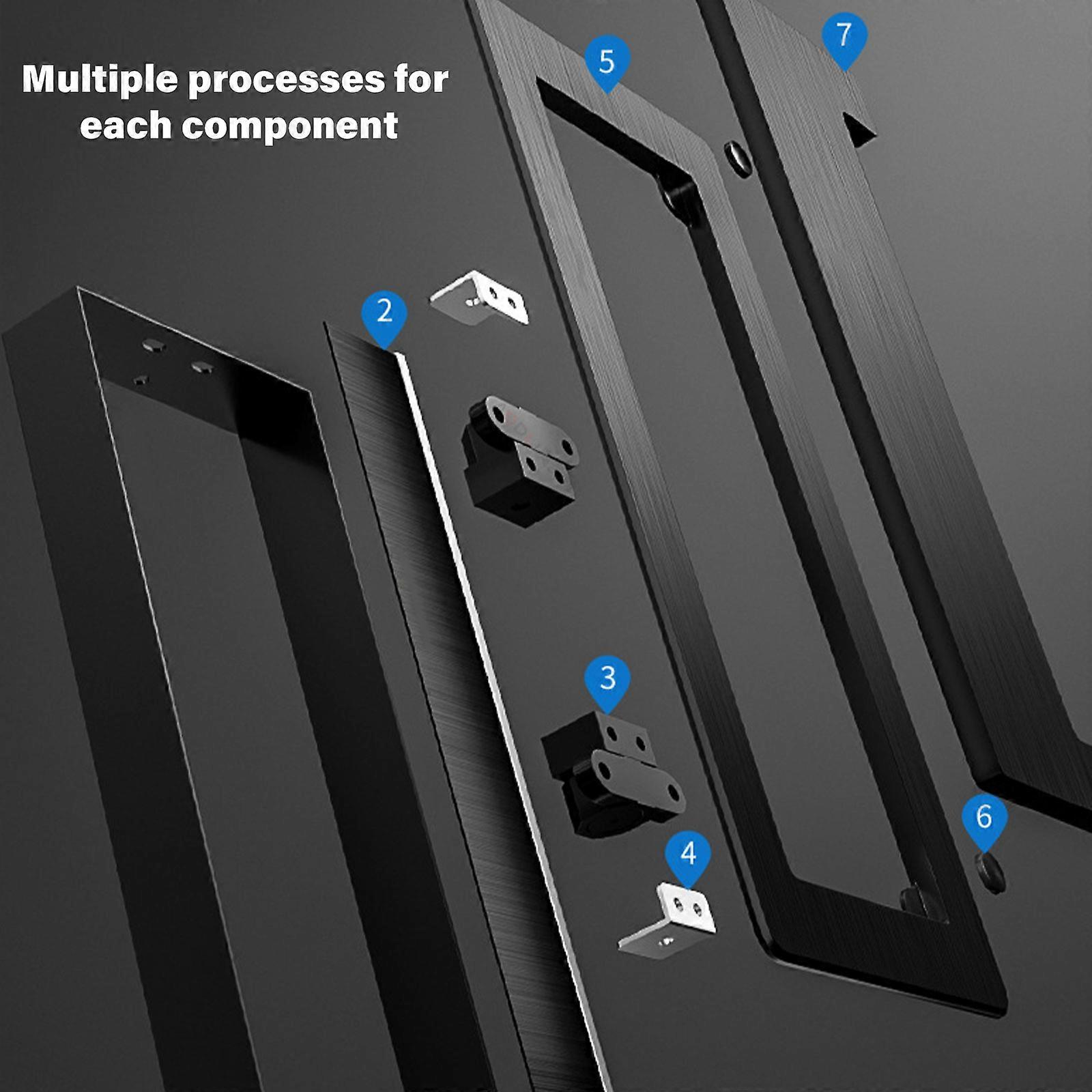 Aluminum Cable Pass Through Grommet Brush Lined Cord Holes Desk Cable ...