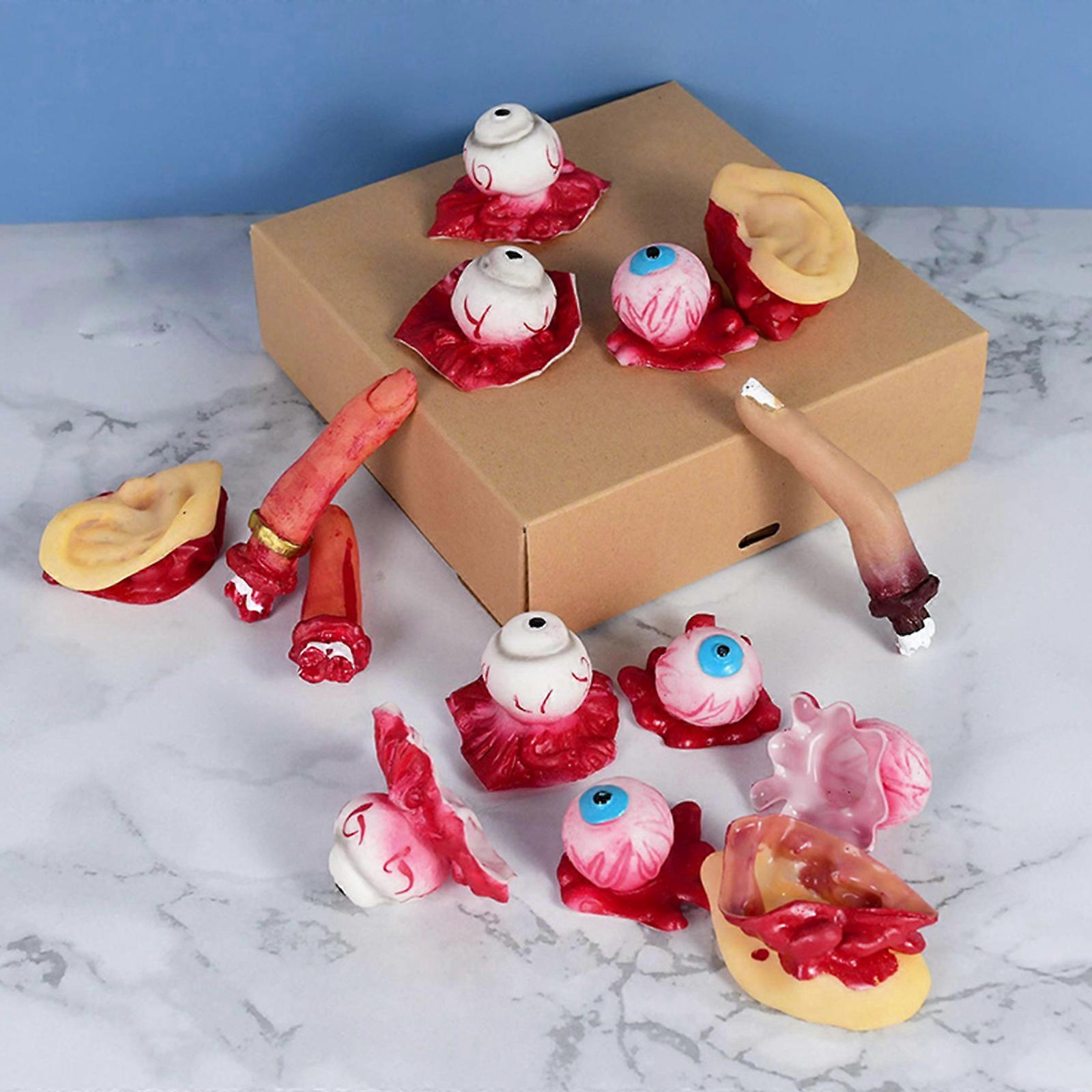 Haunted House Horror Props Fake Severed Ears Dead Body Parts Halloween ...