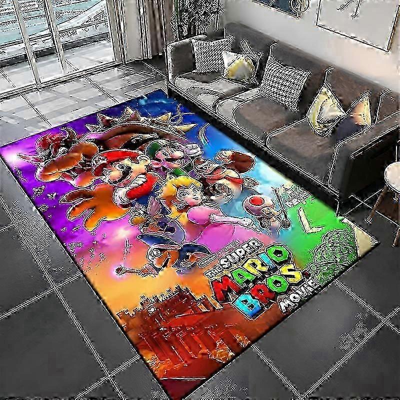 15 Sizes Super Mario Bros Movie Game Area Rug,carpet For Home Living ...