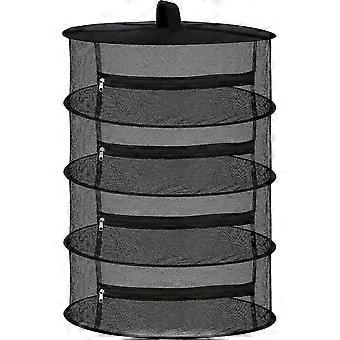 4 Layer Hanging Mesh Dry Herb Dryer Net With Zippers Black | Fruugo DK