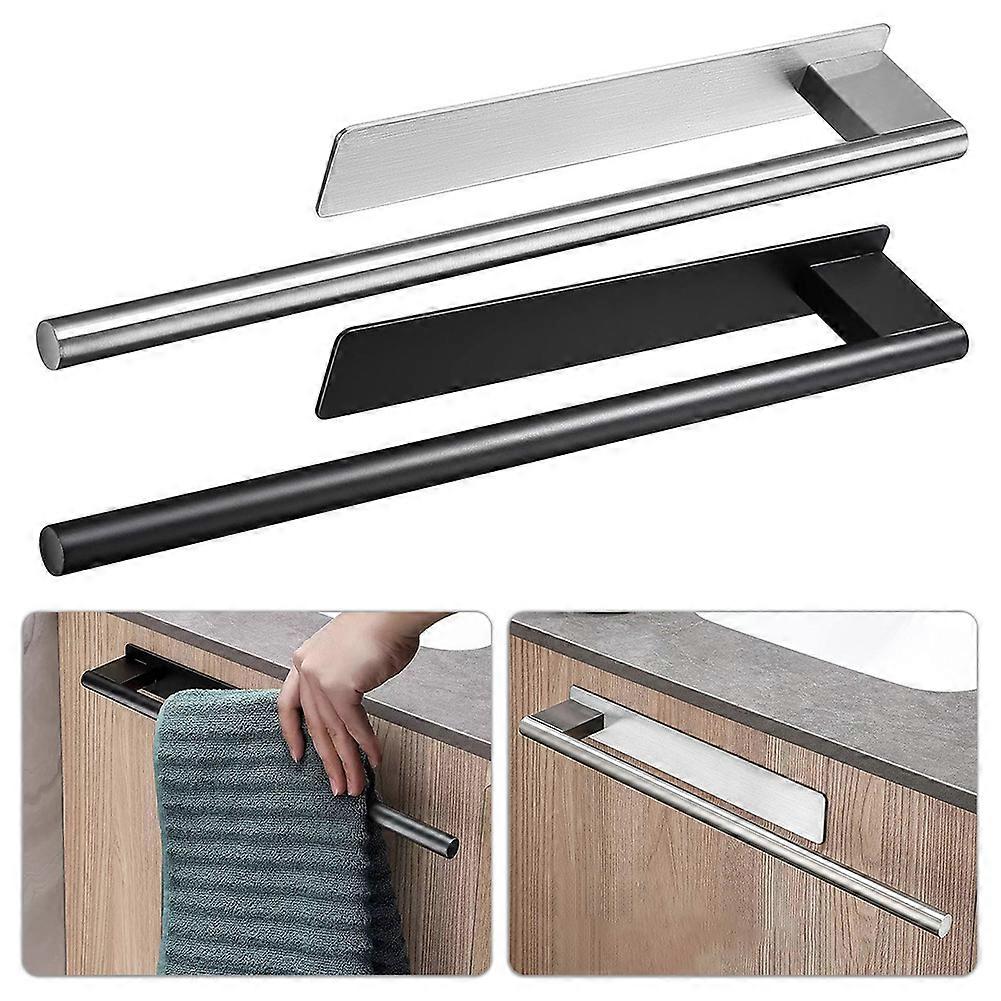 Trace-Free No-Drill Towel Hanger Bathroom Accessories Strong Adhesive ...