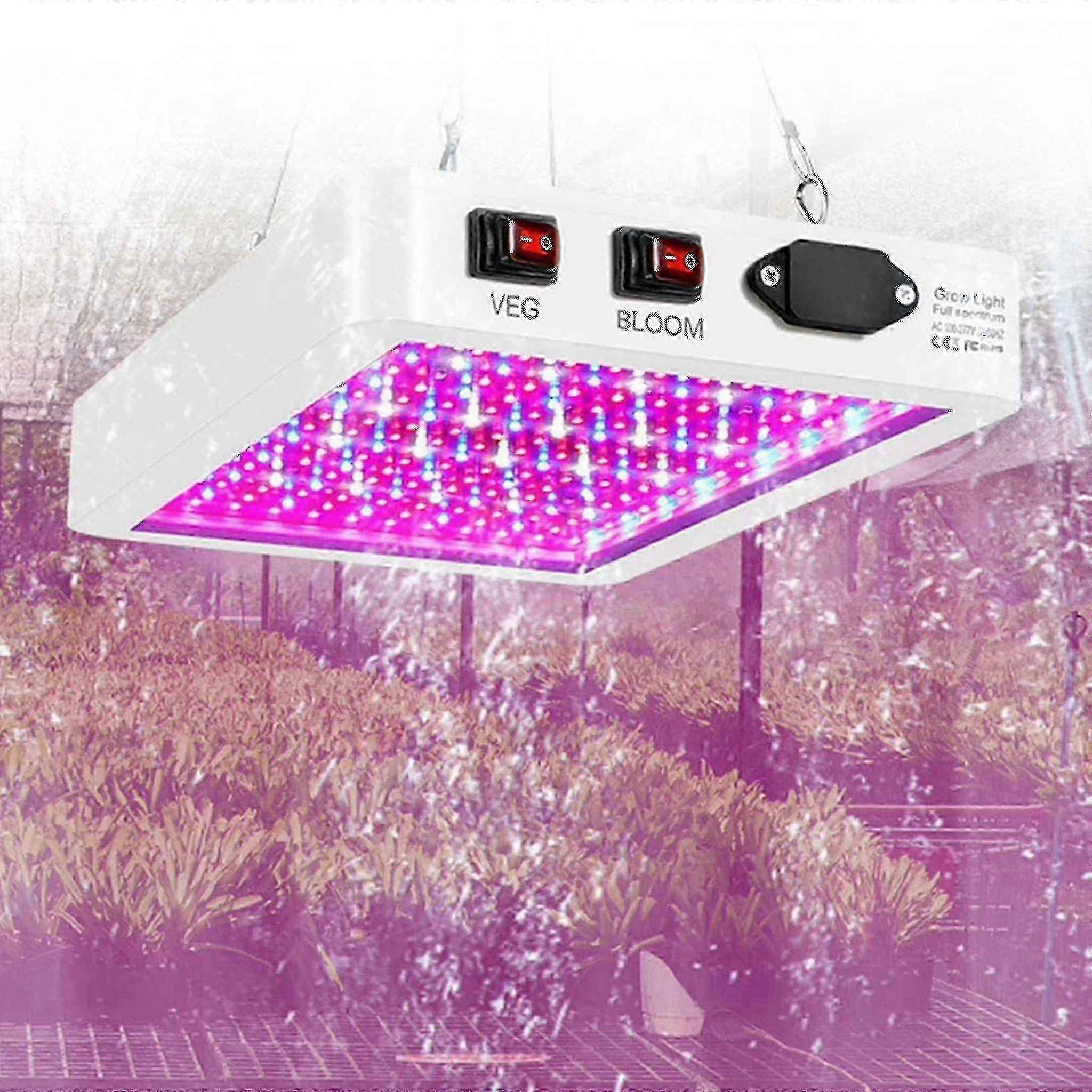 Indoor Plant Grow Light Full Spectrum LED 1000W 216 Hydroponic Energy ...