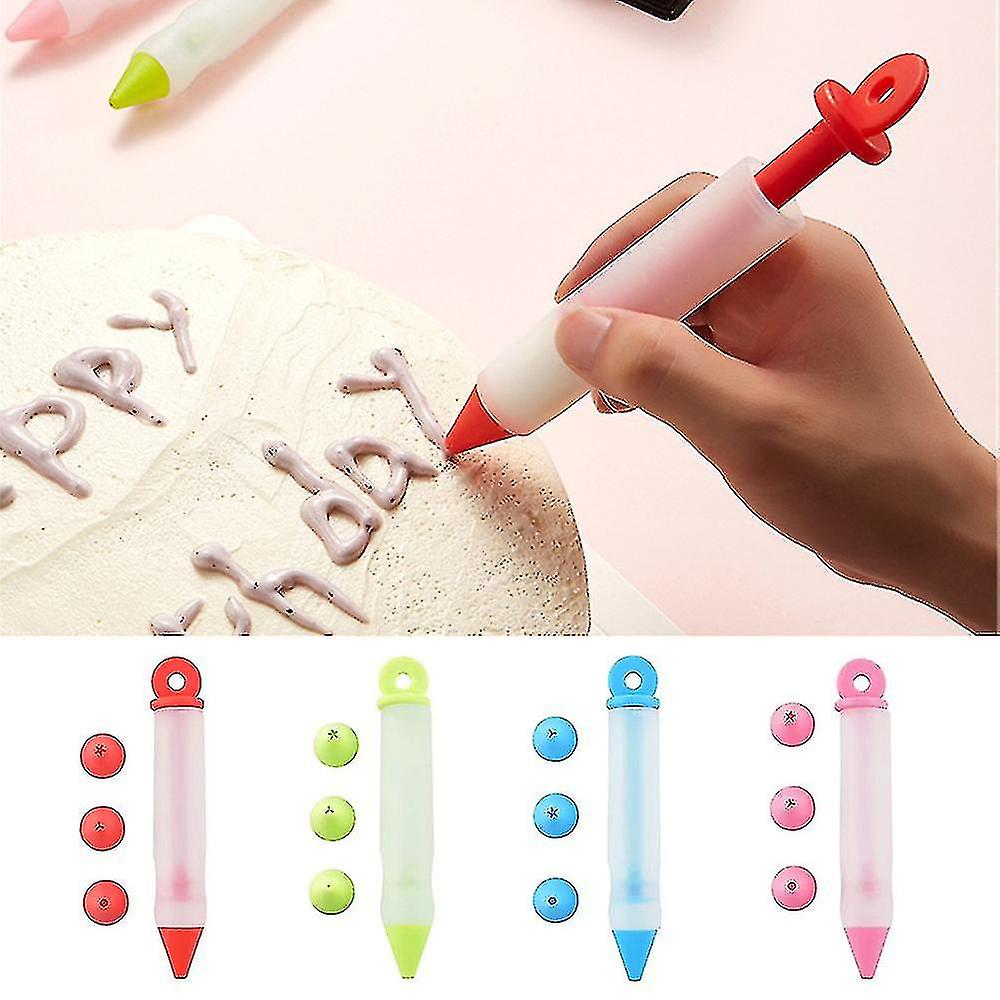 Cream Cake Meringue Decorative Writing Pen Silicone Pastry Pen Kitchen ...