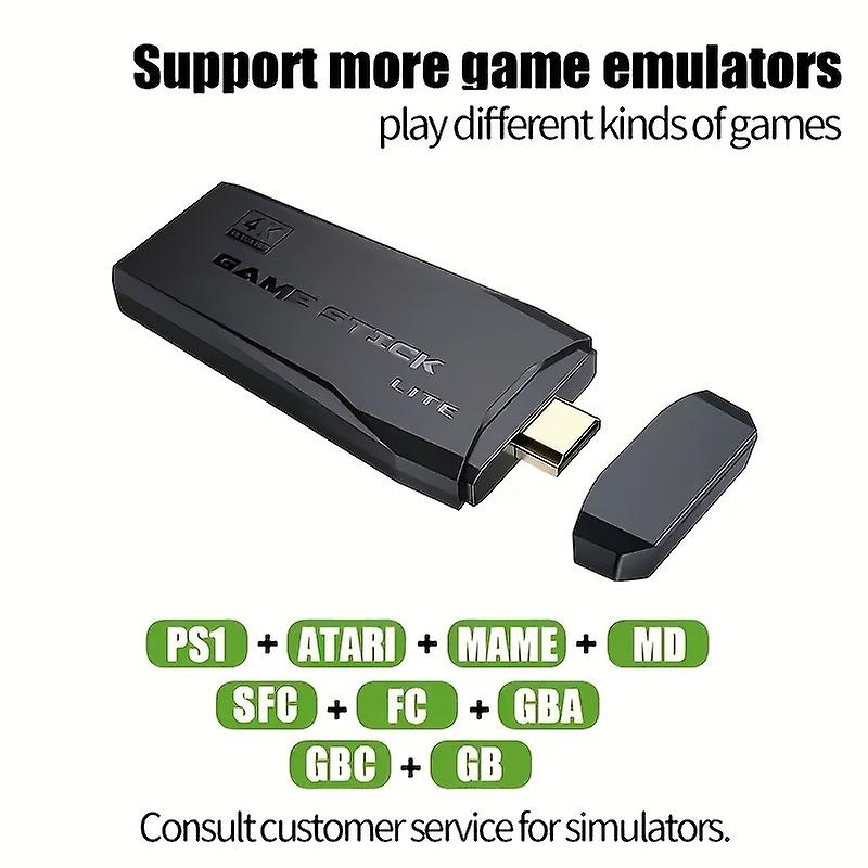 Wireless Retro Game Console - 64gb 9 Emulators 4k Hdmi Output | Fruugo UK