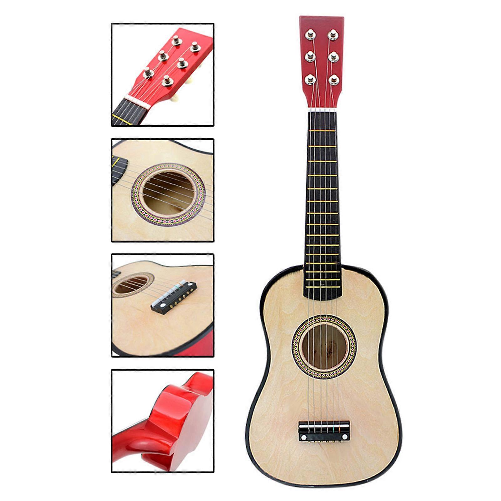 23-Inch 6 Strings Children Guitar Smooth Edge Wood Educational MIni ...