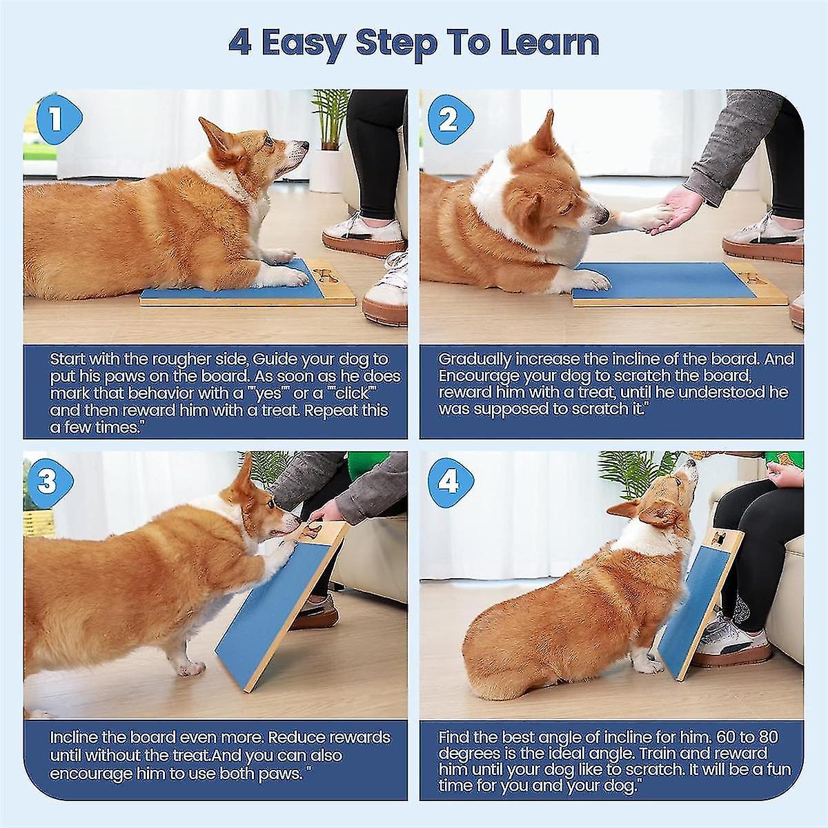 Dog Scratch Pad For Nails With Treat Boxsnack Box Scratch Board For Dog ...