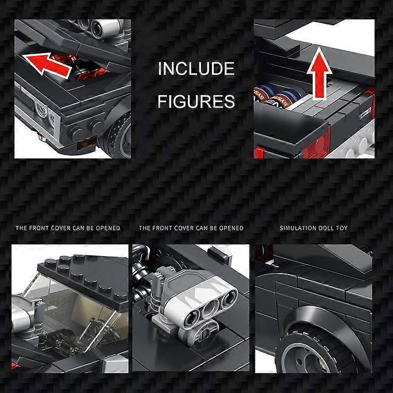 Creative Dodged Charger Racing Car Bricks Sports Vehicle Supercar MOC ...