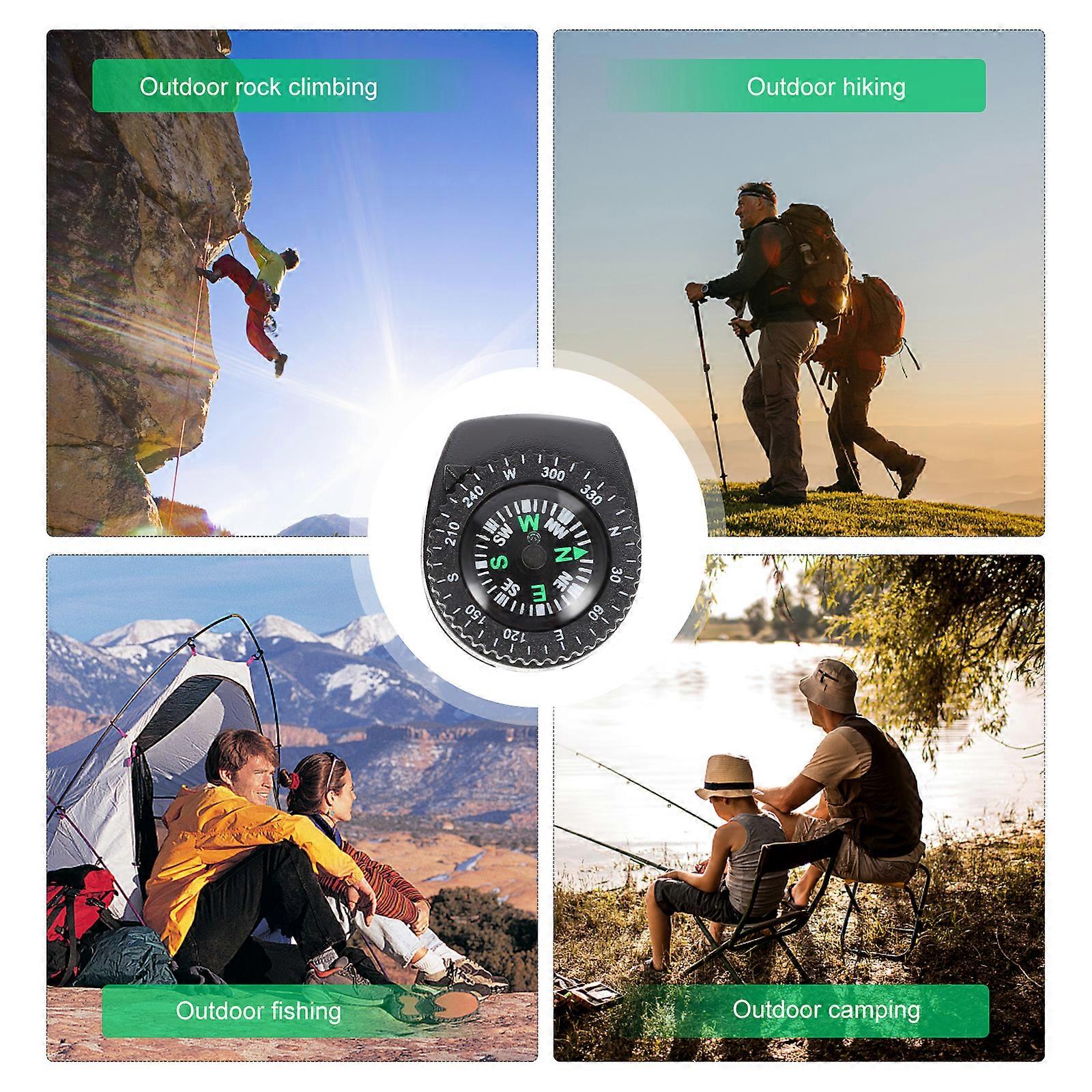 2 PCS Detachable Compass Waterproof Portable Compass Camping Compass ...