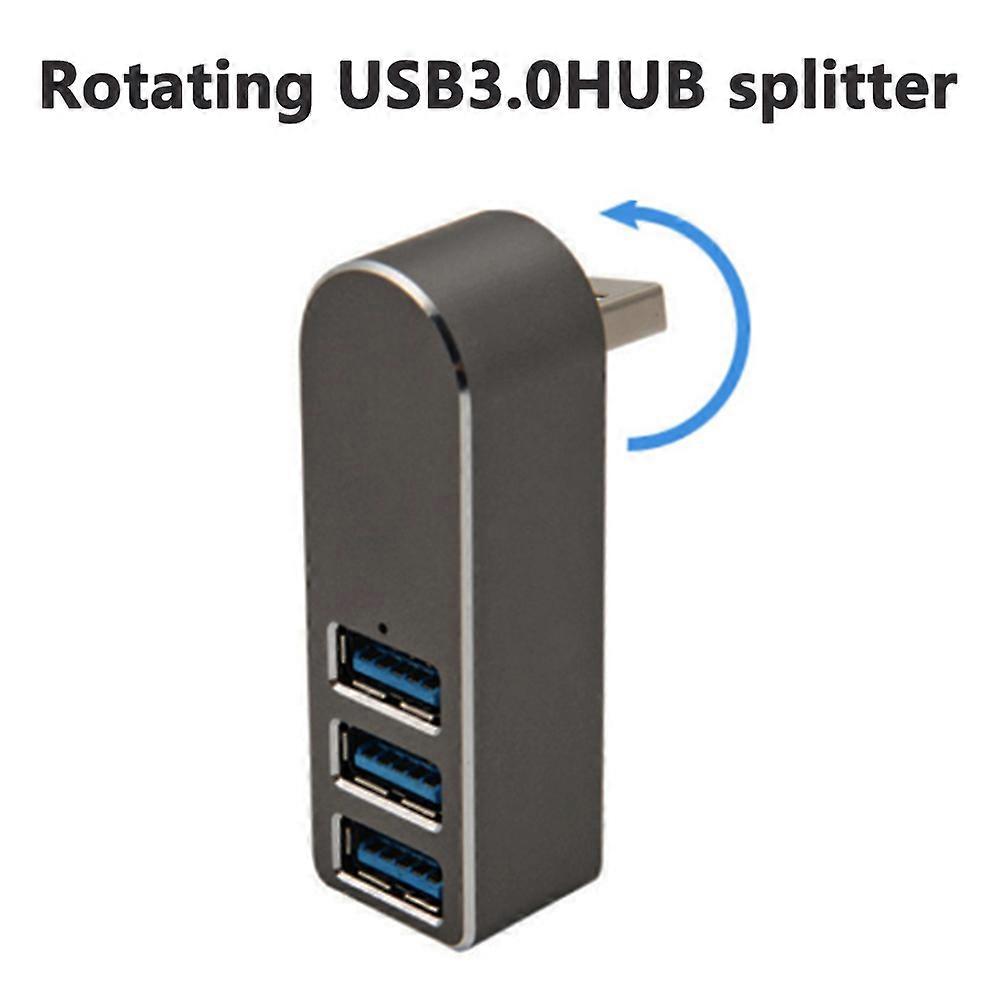 Aluminum Alloy Rotating USB3.0 HUB Splitter Usb Hub Splitter 3 Port Usb ...