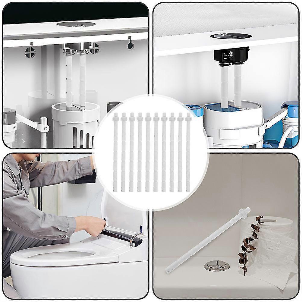 12Pcs Toilet Flush Button Rods Flush Toilet Parts Toilet Button Pusher ...