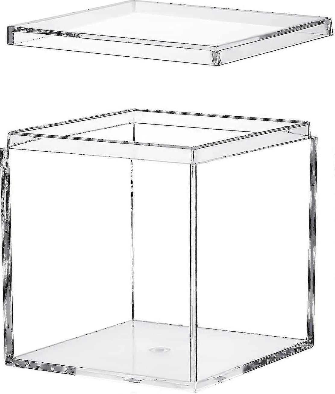 Clear Acrylic Plastic Cube (4 Pack) - Small Size for Display or Storage ...