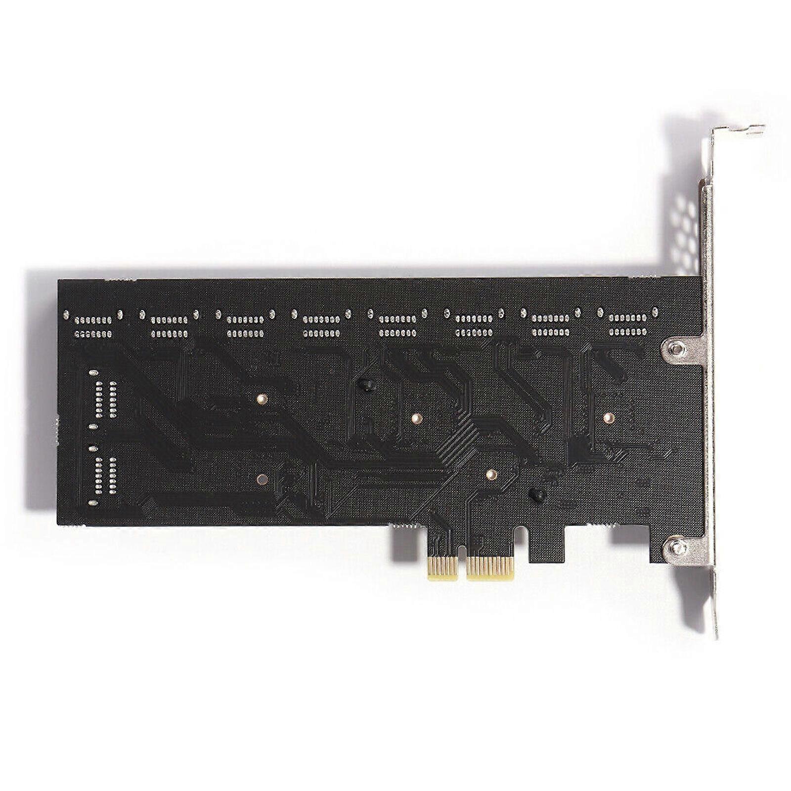 PCIE Expansion Card Controller 16 Port PCIe X1 SATA 3.0 Adapter 6Gbps ...