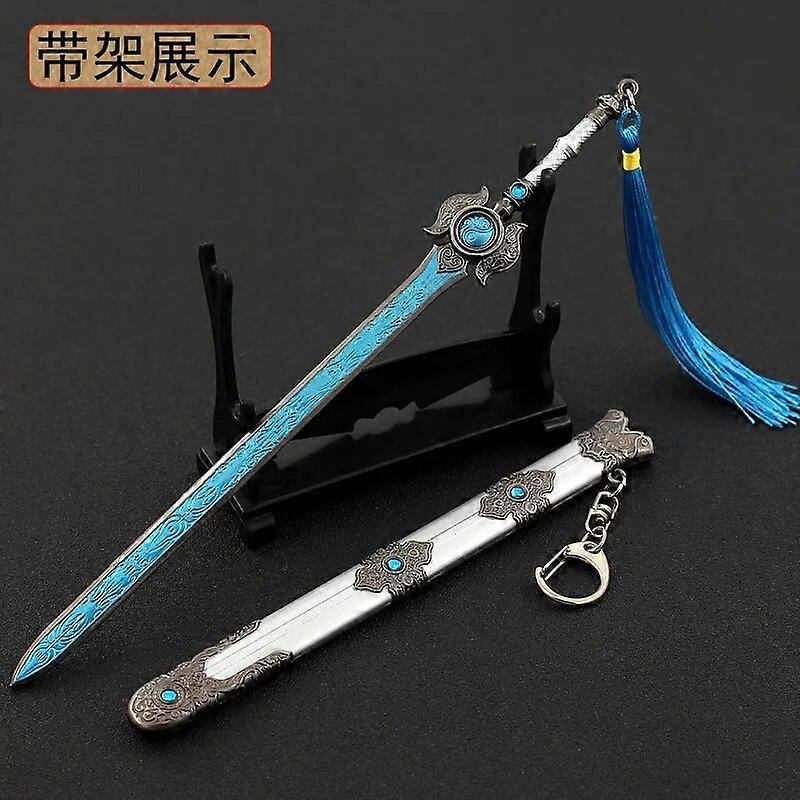 22cm Metal Naraka Bladepoint Sword Tachi Spear Halberd Dagger Gun Weapon Toy Game Peripheral ...