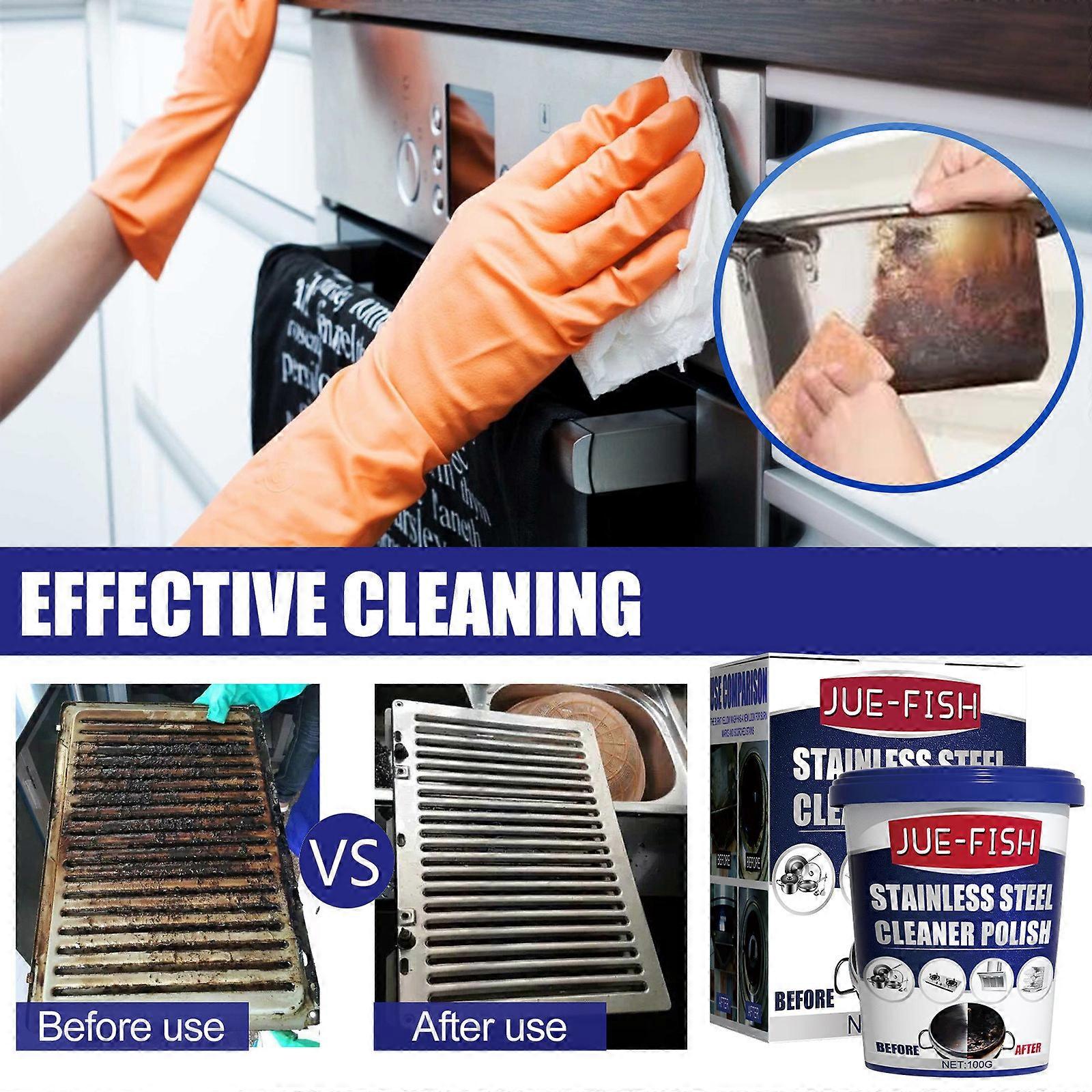 Stainless Steel Cleaning Cream, Kitchen Detergent, Pot Tools, Rust ...