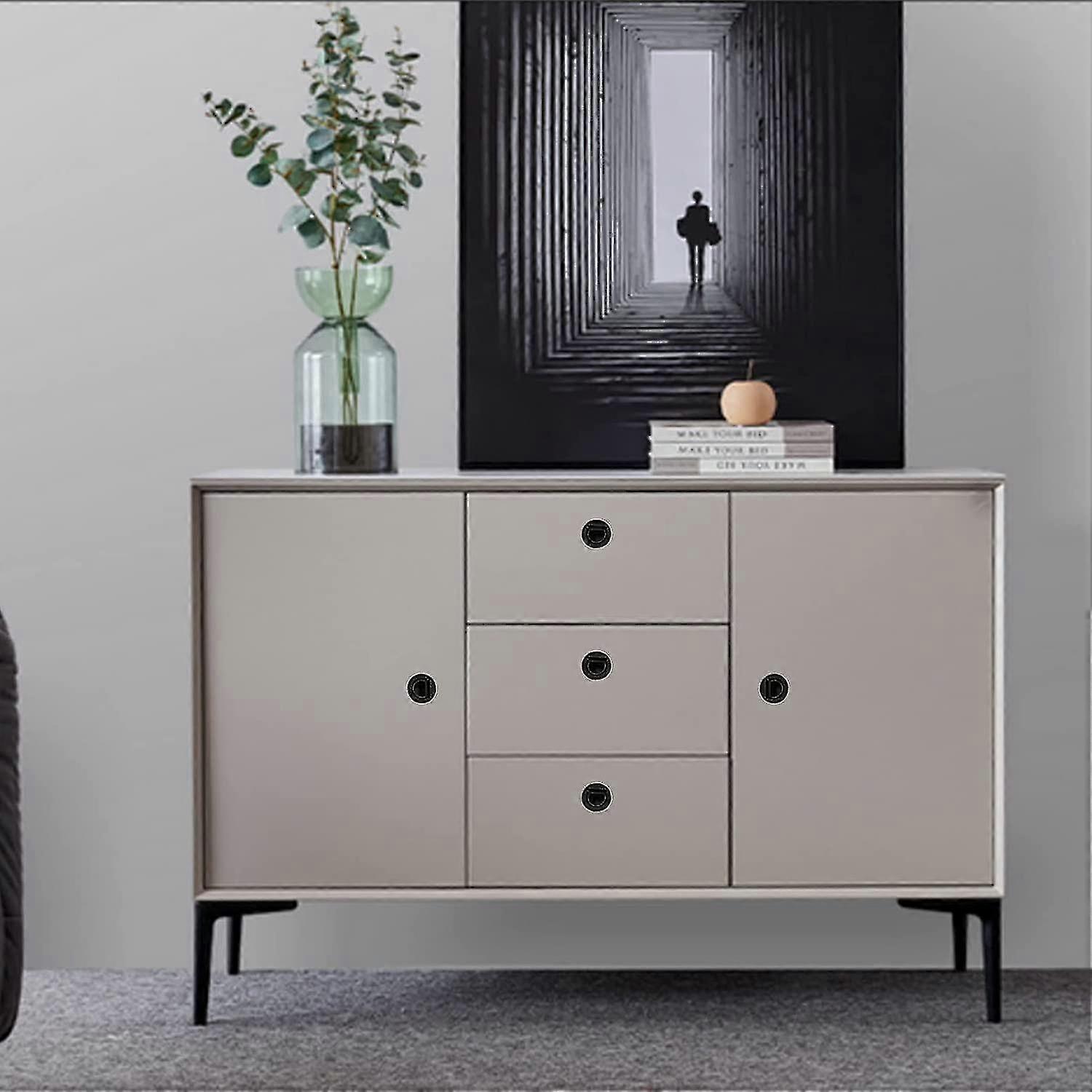 Tatami Set Of 4 Round Invisible Handles With Built-in Pull Ring For ...