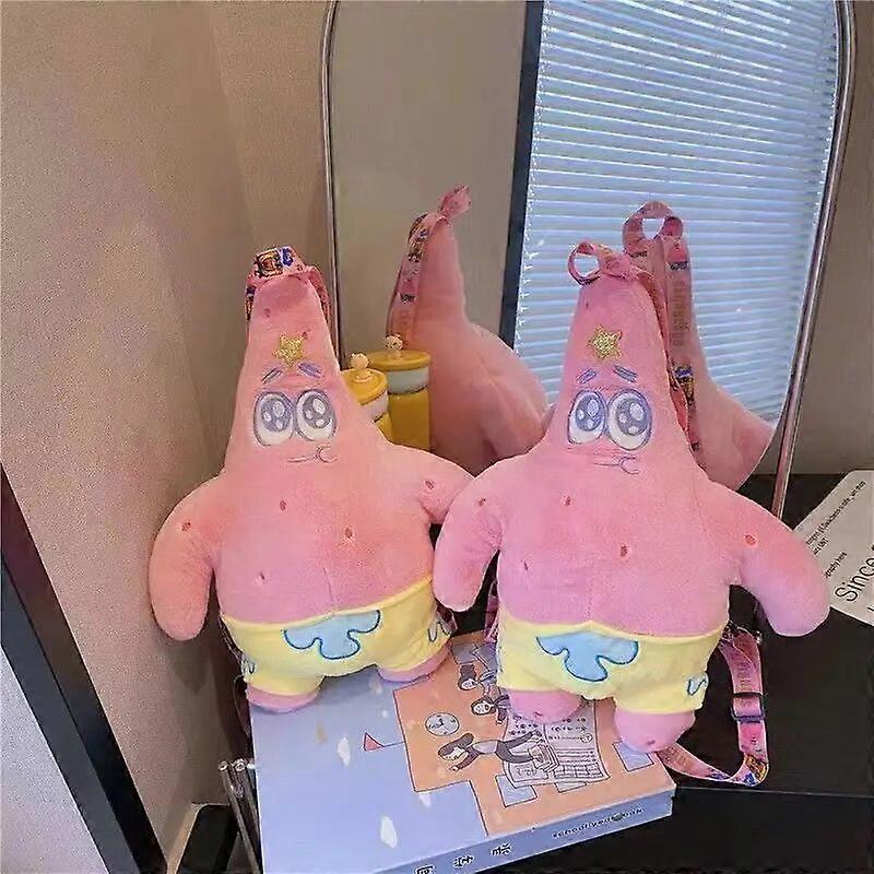 42cm Cute Patrick Star Plush Backpack Kawaii Patrick Star Stuffed Doll ...