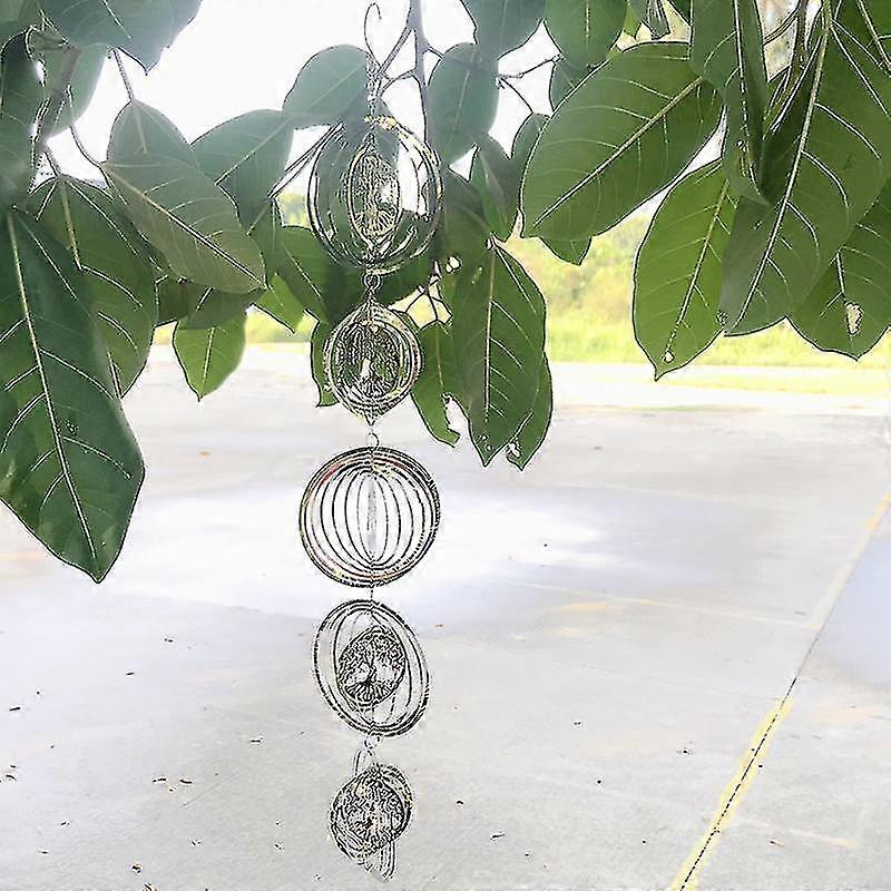 3d Rotating Wind Chimes Tree Of Life Wind Spinner Bell For Home Decor ...