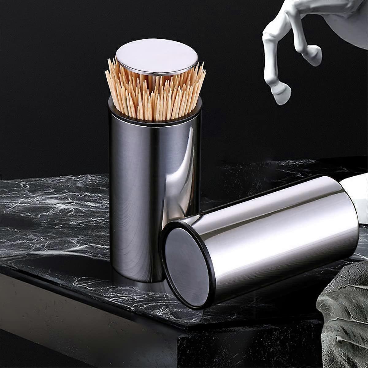 Stainless Steel Toothpick Holder, Toothpick Dispenser, Automatic ...