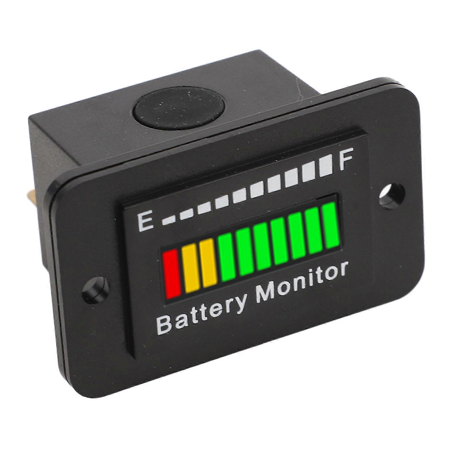 12V 24V 48V 60V 72V LED Battery Monitor Meter Battery Fuel Gauge ...