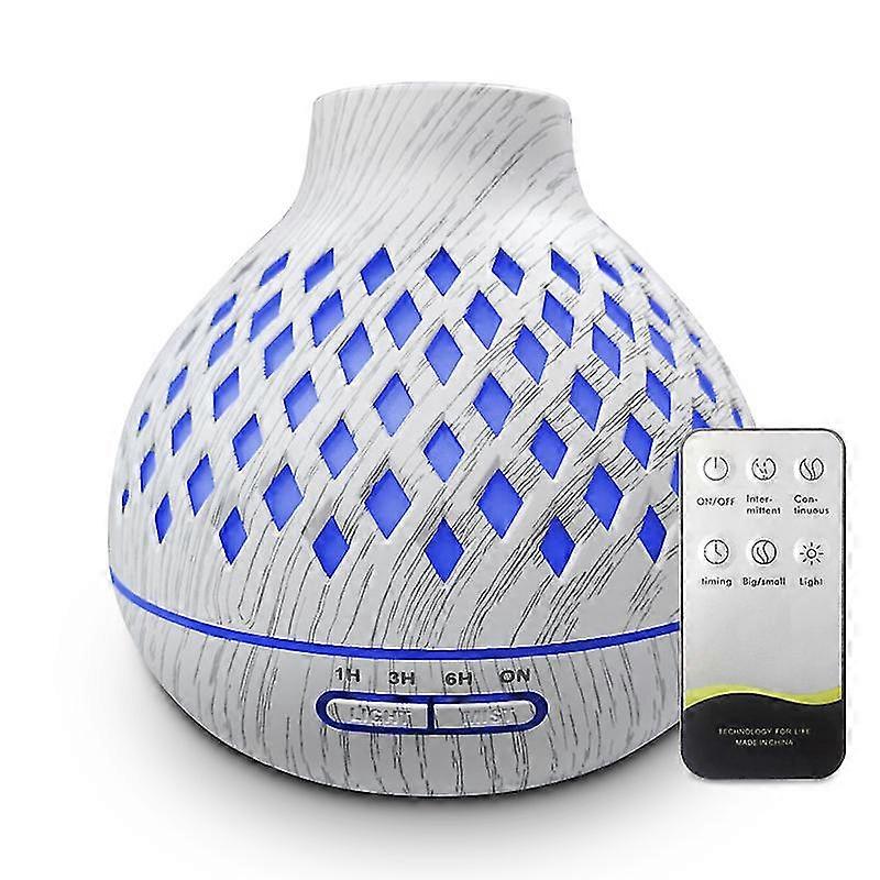 Diffuseur d'huiles essentielles 400ML (grain de bois blanc), diffuseur distance d'huiles ...