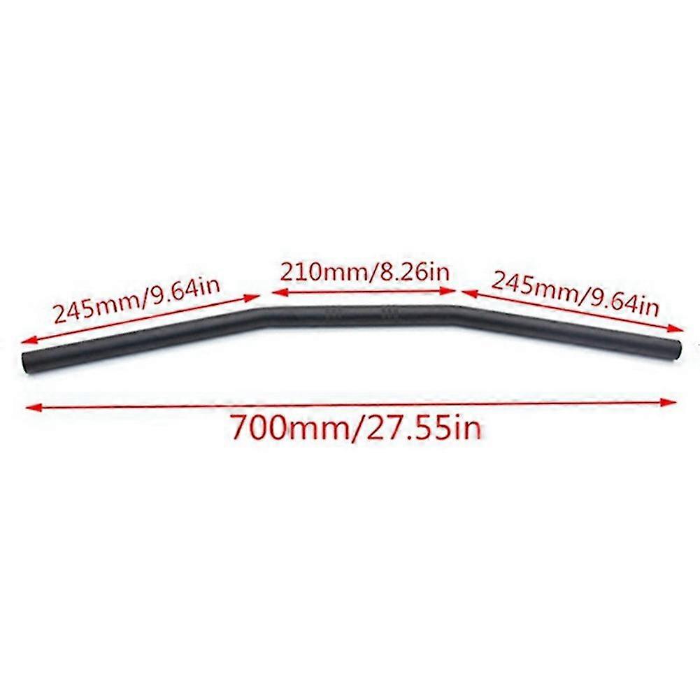 7/8 Inch Motorcycle Handlebar 22mm Black Drag Straight Bar Cafe For ...