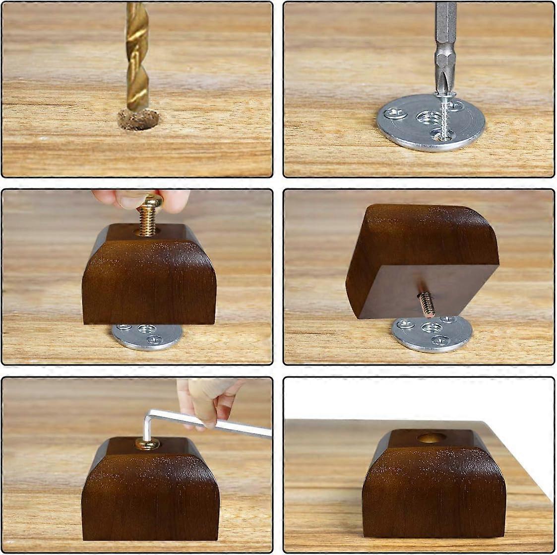 AORYVIC Sofa Legs Square Bed Feet 2 inch Wood Replacement Leg for ...