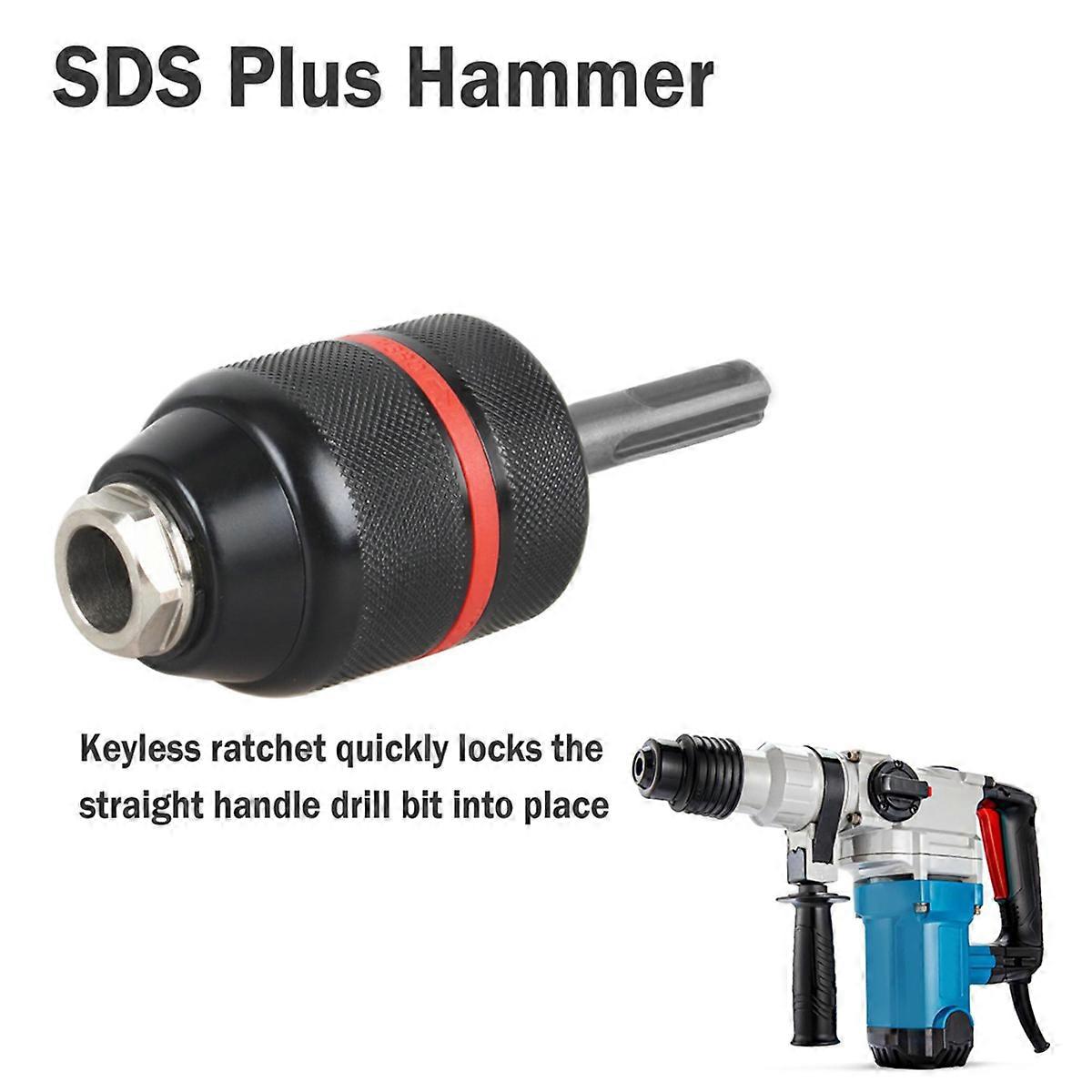 Keyless Drill Chuck with SDS Plus Adaptor for 1/2 in Change Self ...