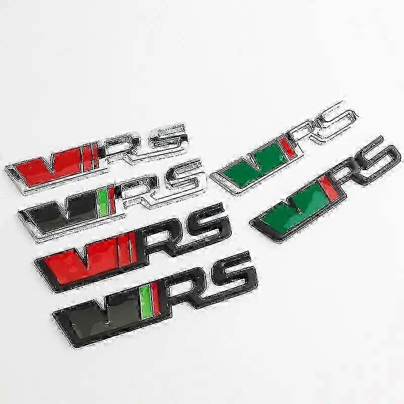 3d Metal Vrs Logo Car Front Grill Emblem Badge Trunk Stiker For Skoda ...