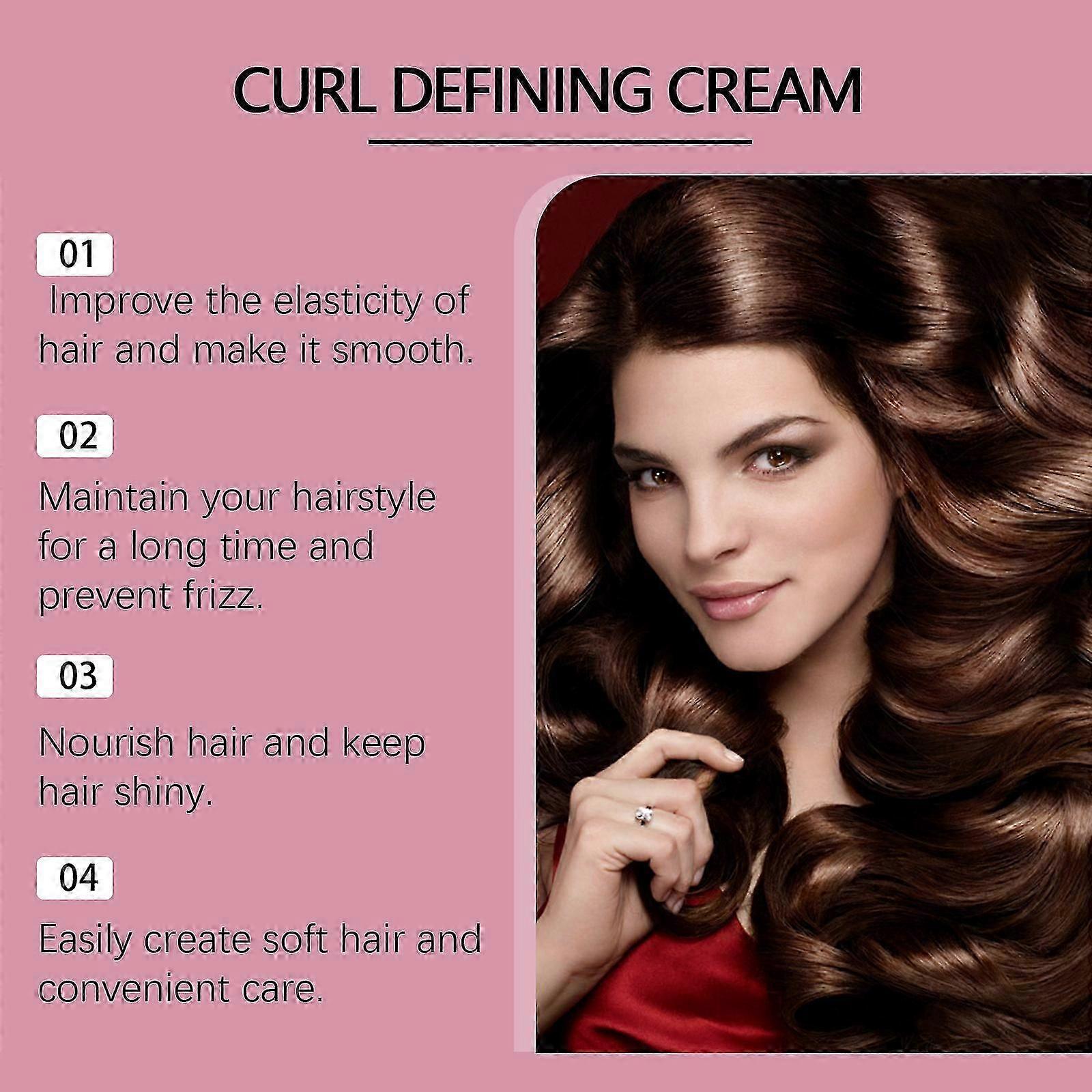 Hair Curl Defining Cream, Curl Defining Cream, Curl Cream for Curly ...