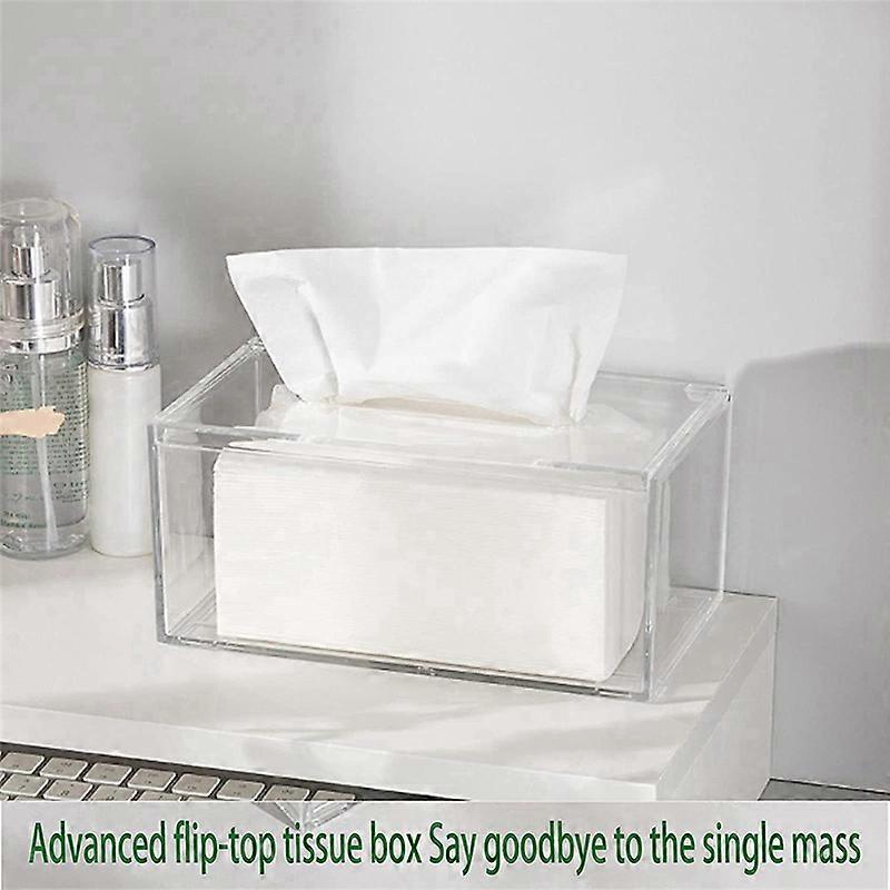 Acrylic Tissue Box Rectangular parent Tissue Box for Office, Home ...