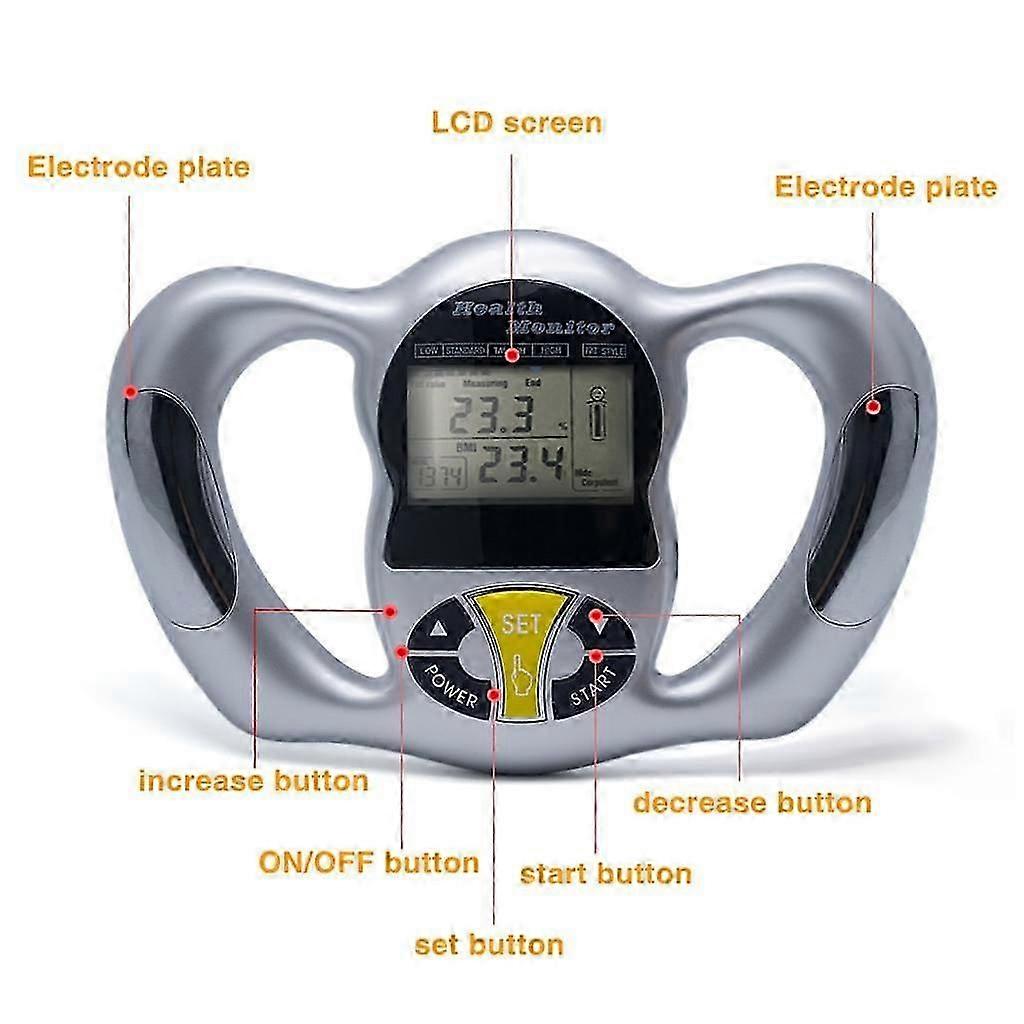 Body fat meter Handheld digital body fat analyzer Health monitor for ...