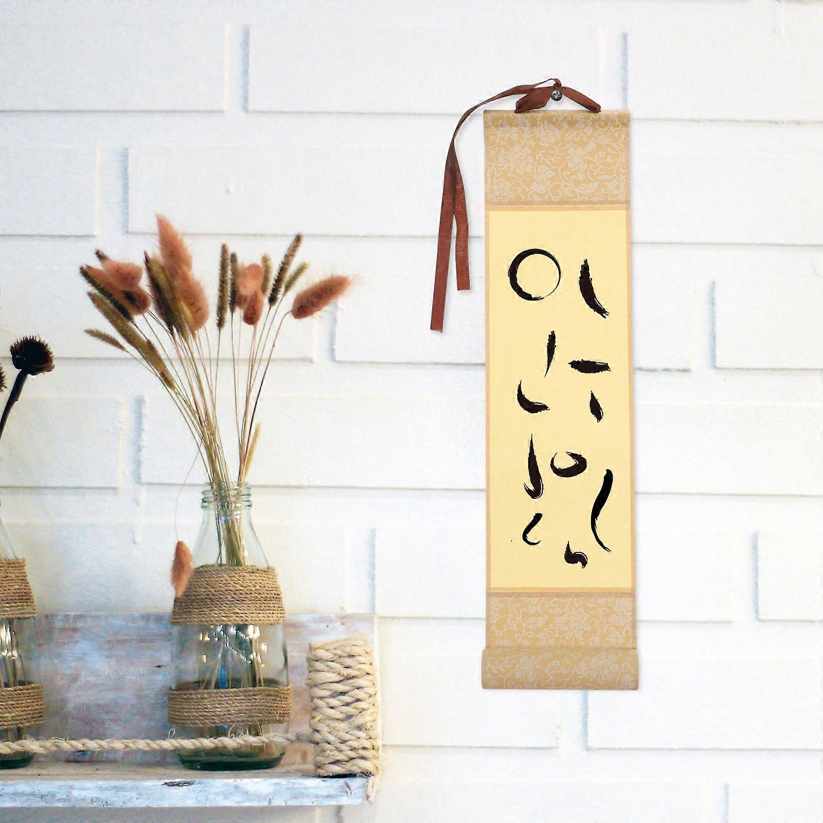 Mini Retro Cloth Scroll for Calligraphy and Painting Blank Hanging ...