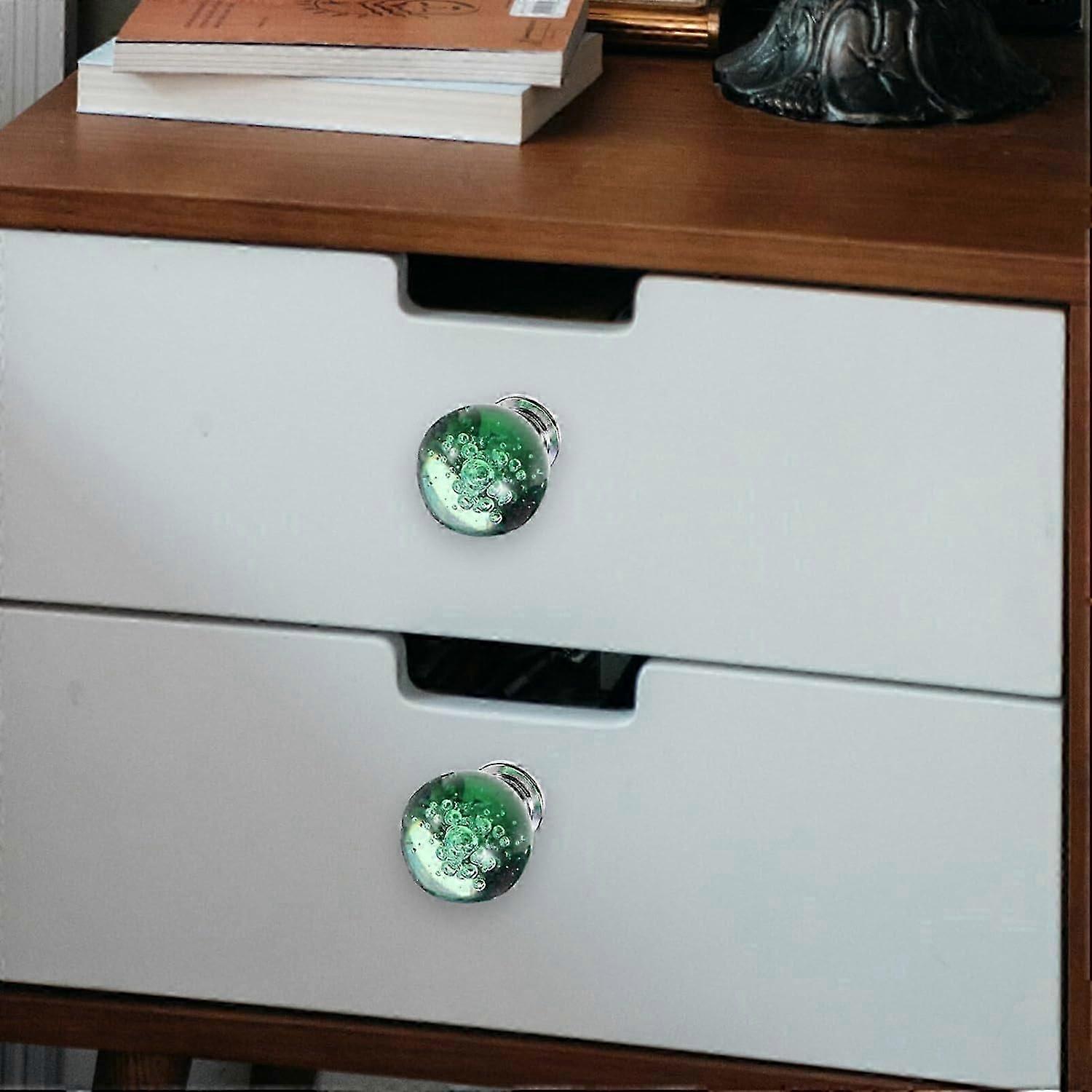 Dresser Knobs 10pcs Crystal Drawer Knobs Glass Pull Handle Cupboard ...